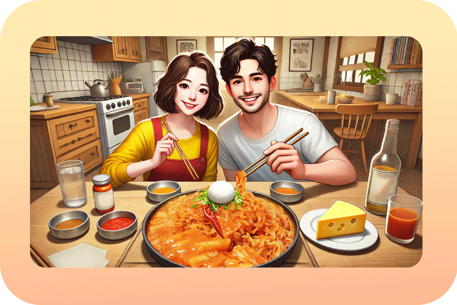 Tteokbokki and Ramen with (Cheese Rabokki) – Kinikora US